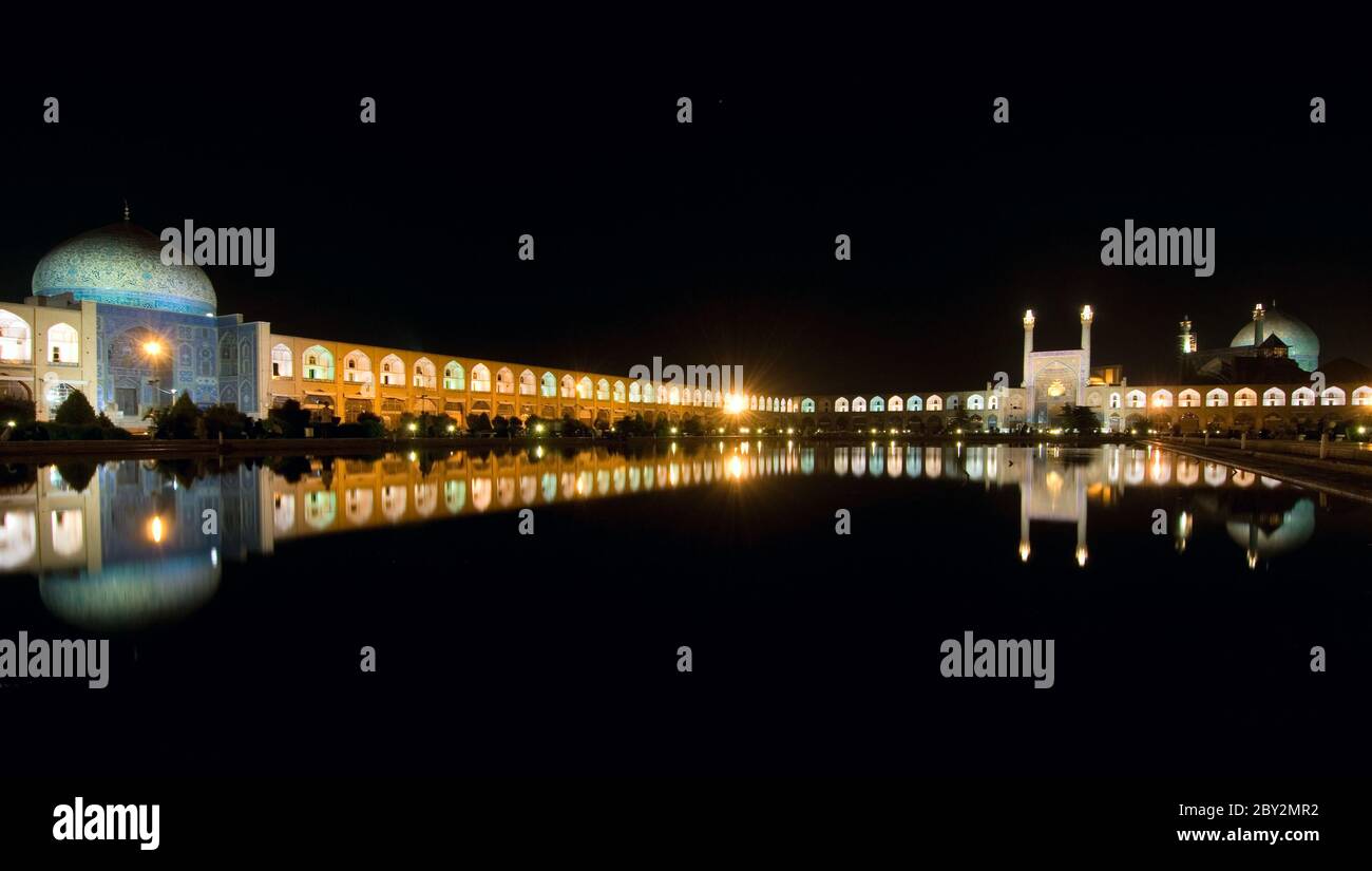 Imam Square at night, Isfahan, Iran Stock Photo - Alamy
