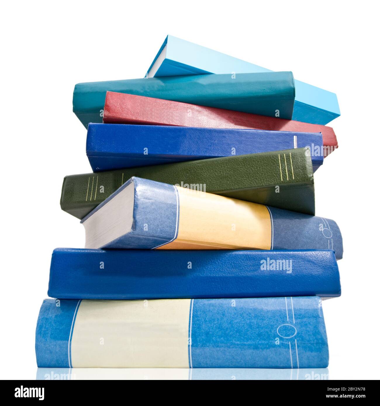 pile of books isolated on white Stock Photo - Alamy