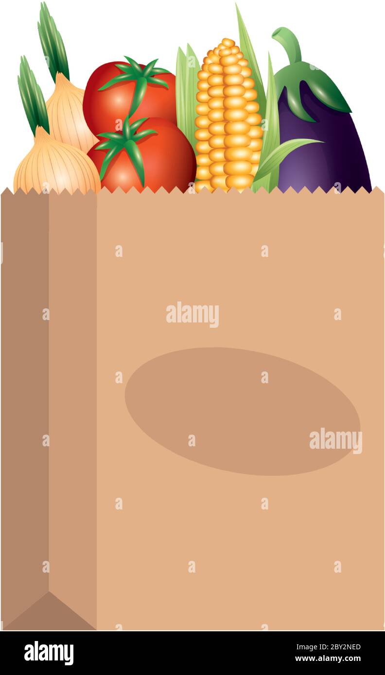 Vegetables inside bag vector design Stock Vector Image & Art - Alamy
