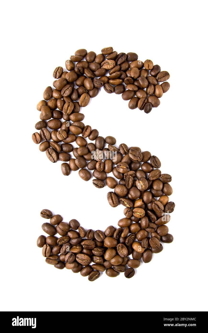 coffee letter isolated on white Stock Photo - Alamy