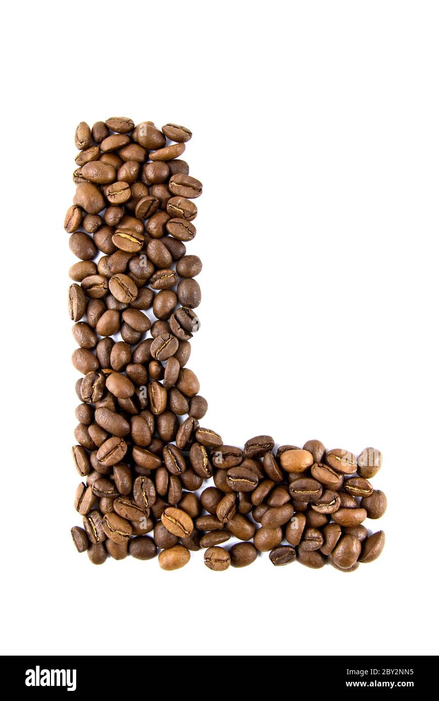 coffee letter isolated on white Stock Photo - Alamy