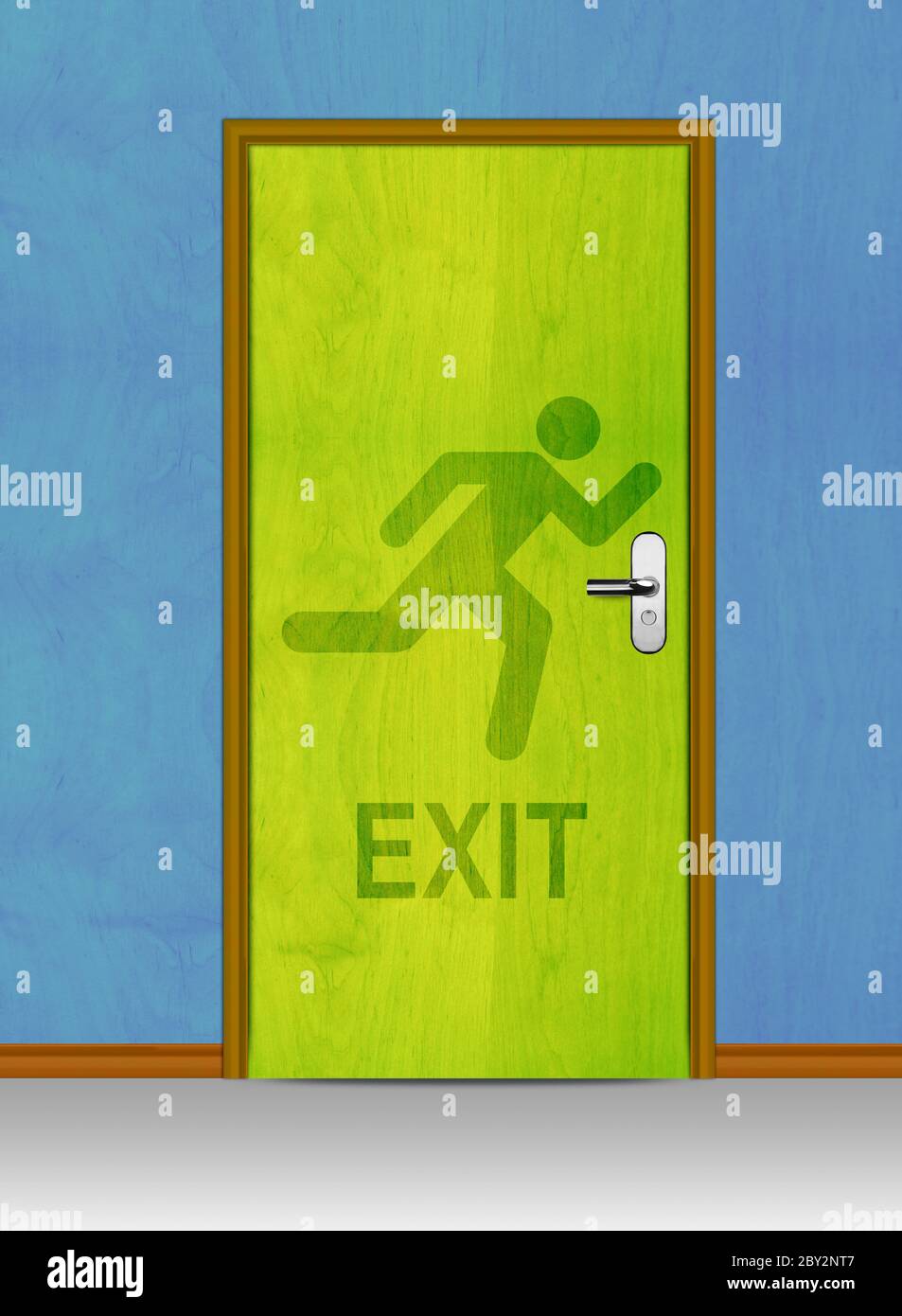 Emergency exit sign construction sign hi-res stock photography and ...