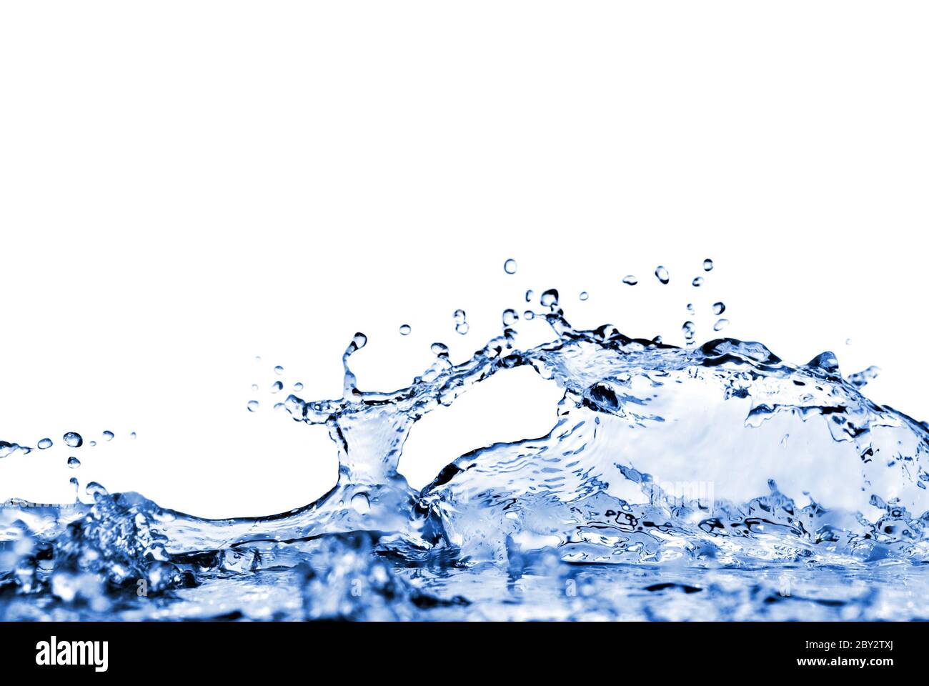 water splash with bubbles isolated on white Stock Photo - Alamy