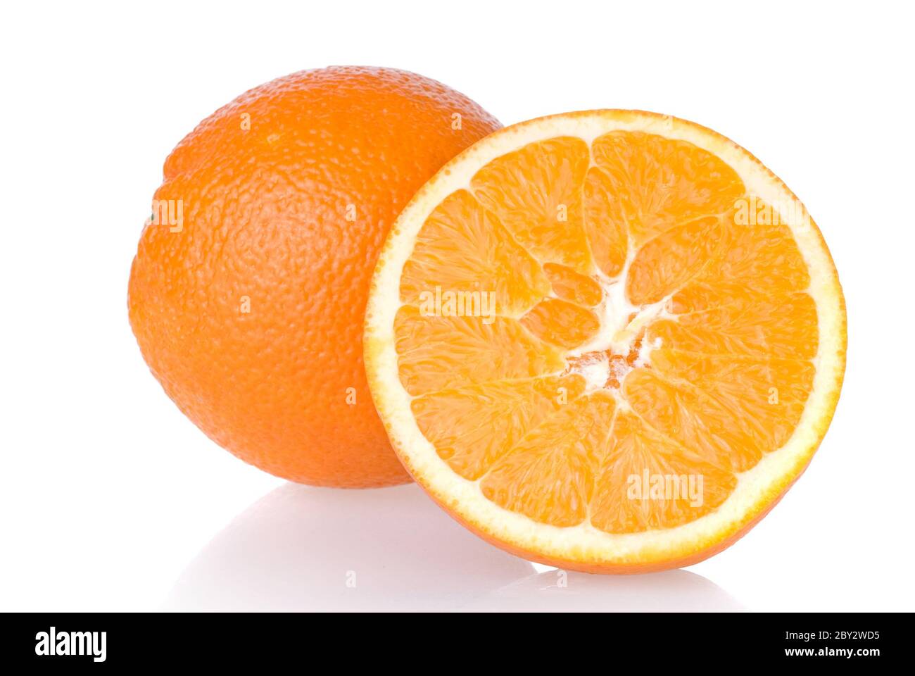 orange isolated on white Stock Photo - Alamy