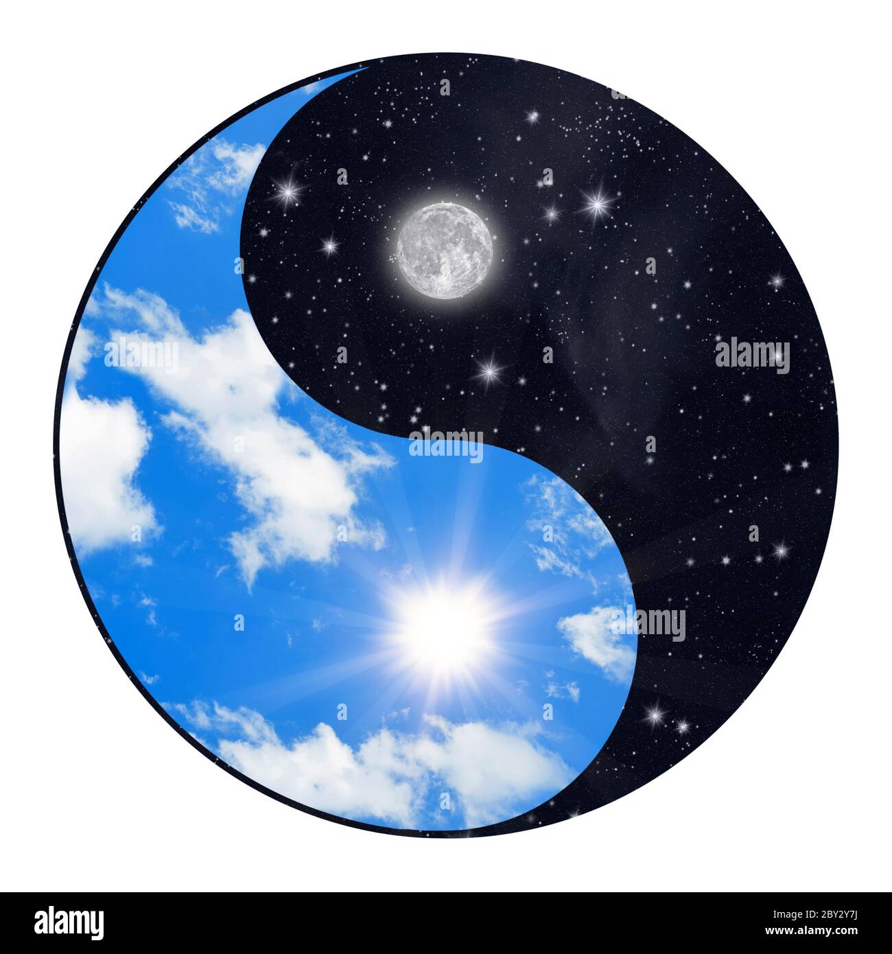 Yin yang symbol Stock Photo - Alamy