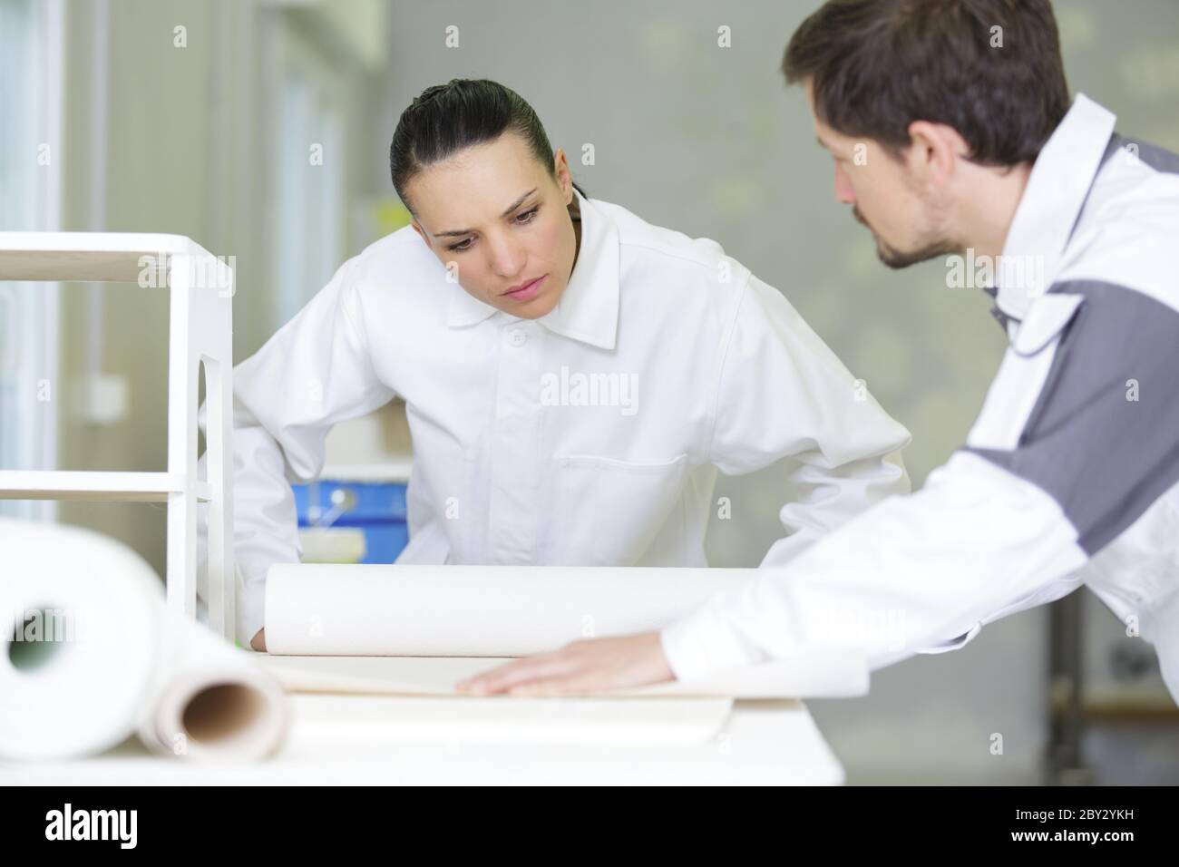 staff taking notes in the archives Stock Photo - Alamy