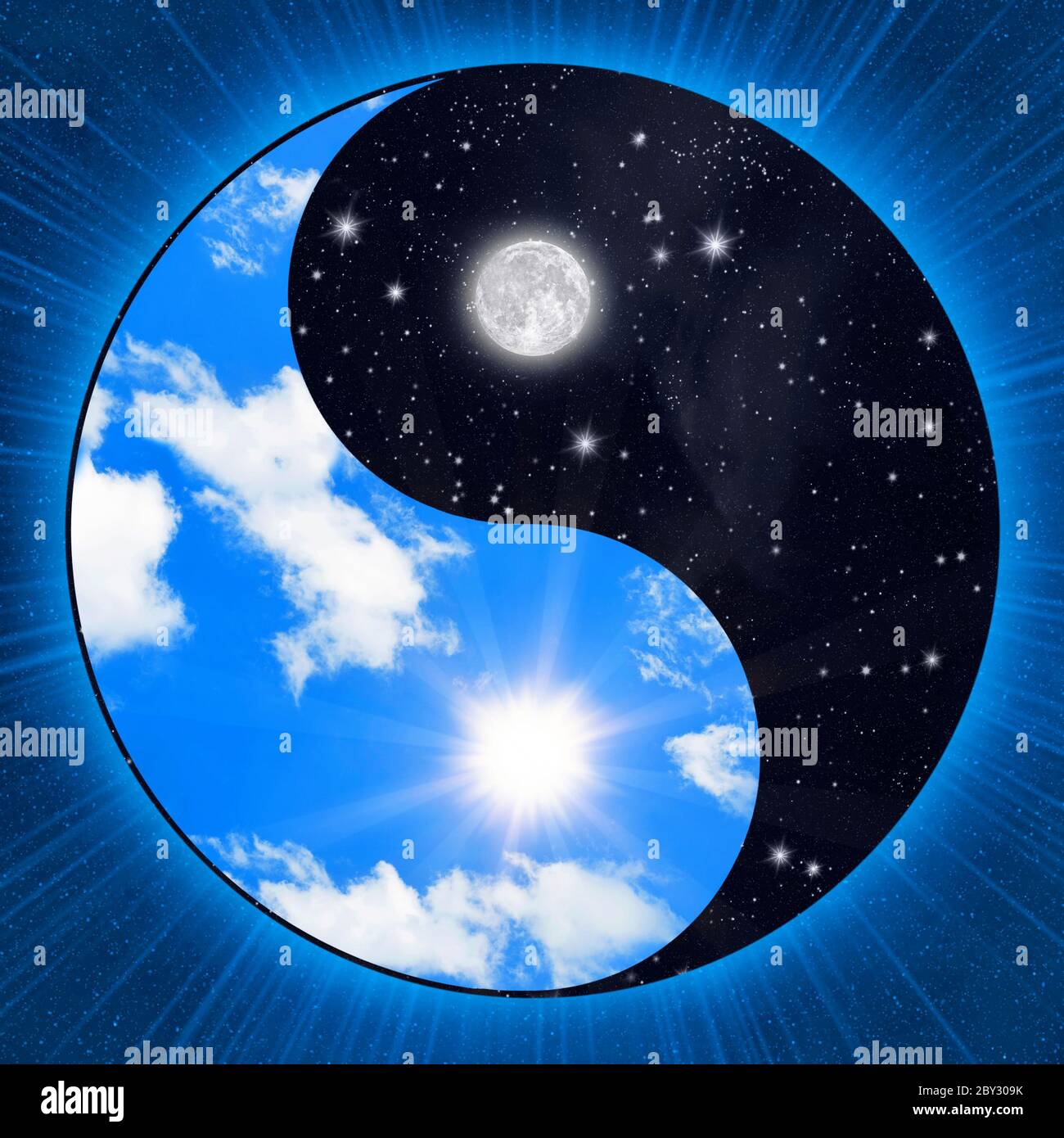 Yin yang sun moon hi-res stock photography and images - Alamy