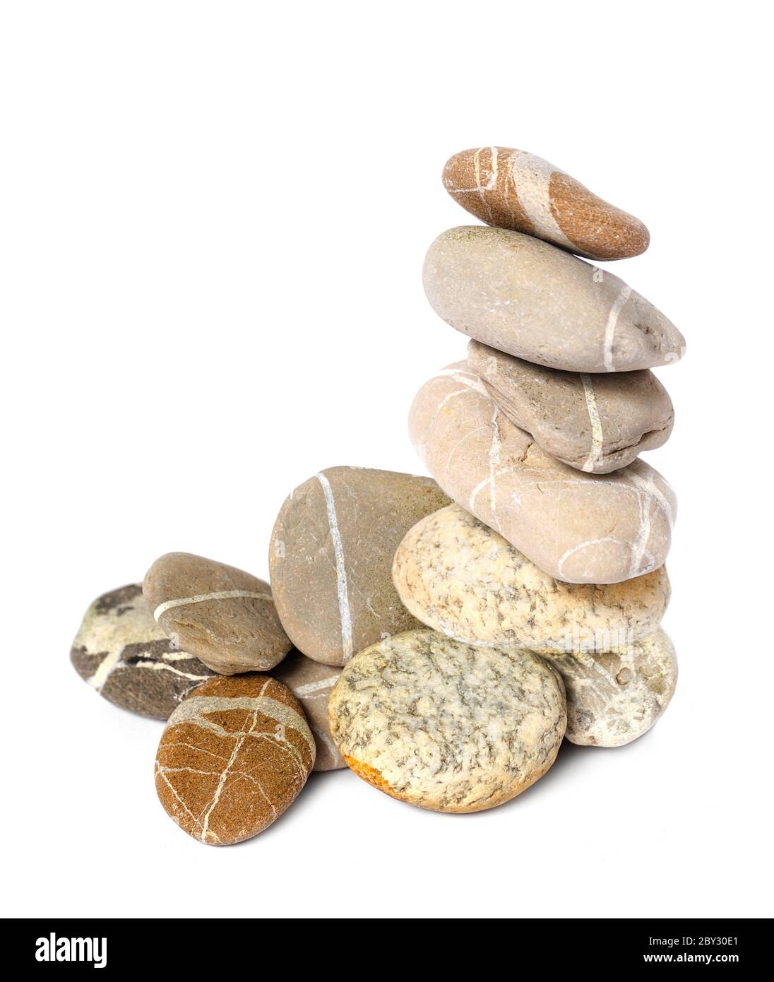 Several stones isolated Stock Photo - Alamy