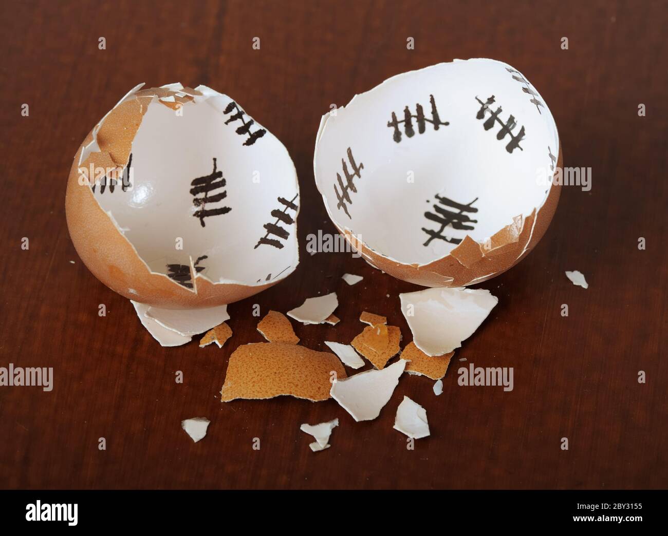 Broken egg shell Stock Photo - Alamy