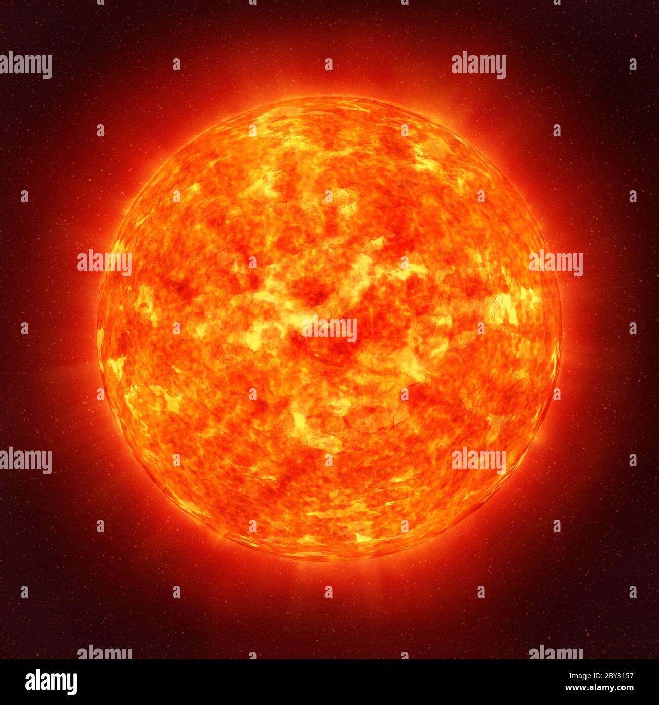 Sun in space Stock Photo - Alamy