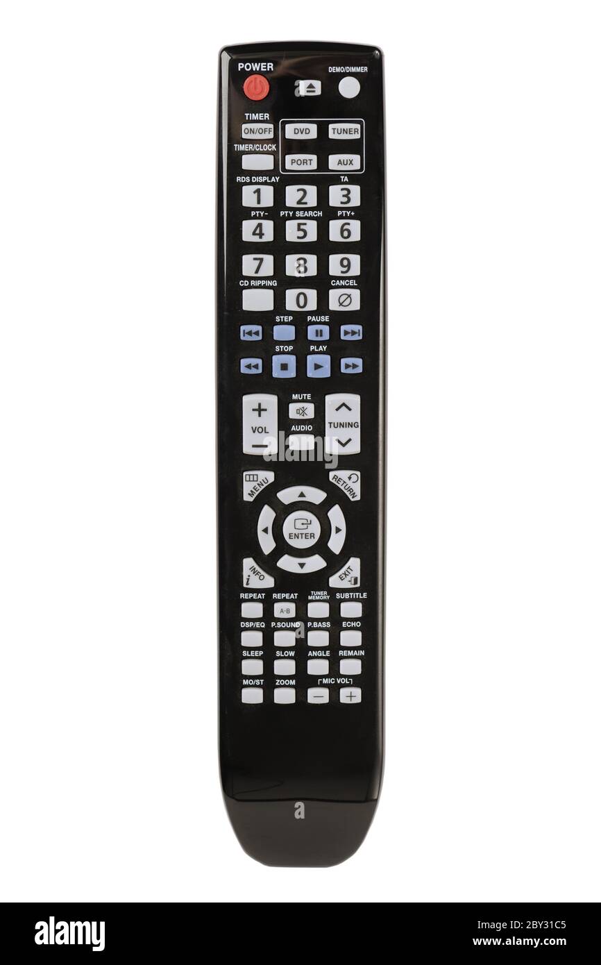 Black remote control Stock Photo - Alamy