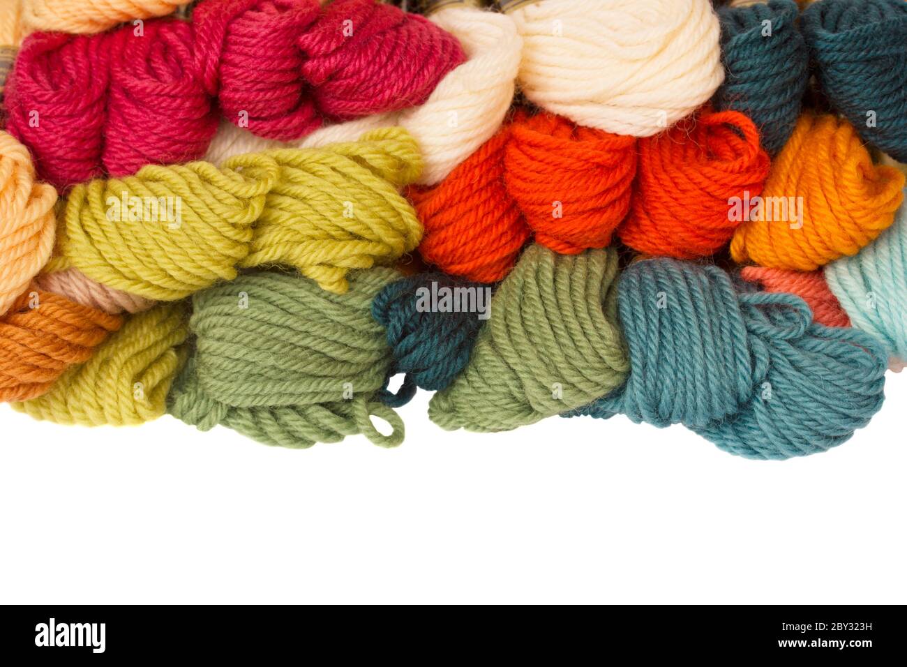 pile of woolen yarns Stock Photo - Alamy