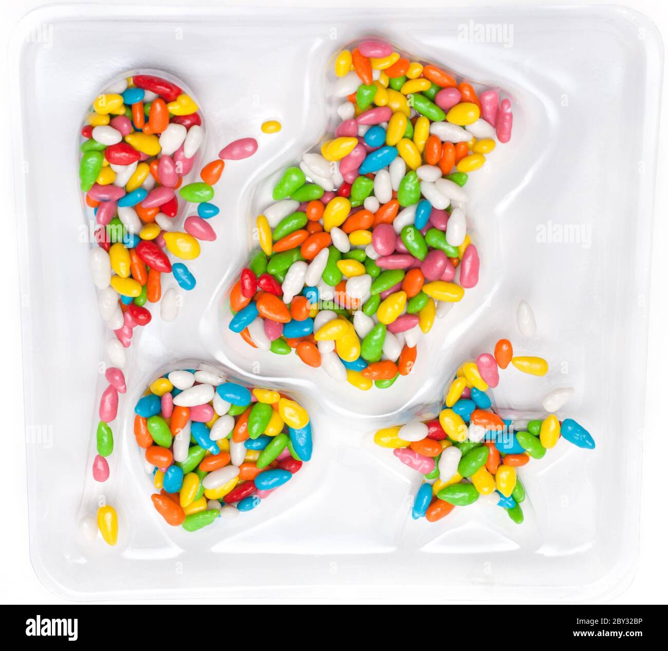 Blue coloured sweets Cut Out Stock Images & Pictures - Alamy