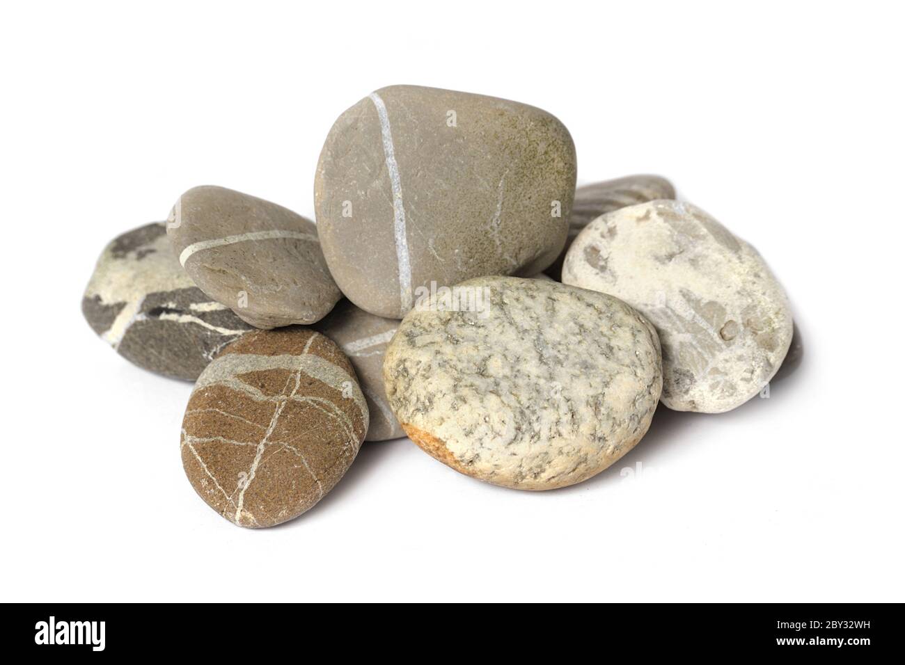 Several stones isolated Stock Photo - Alamy