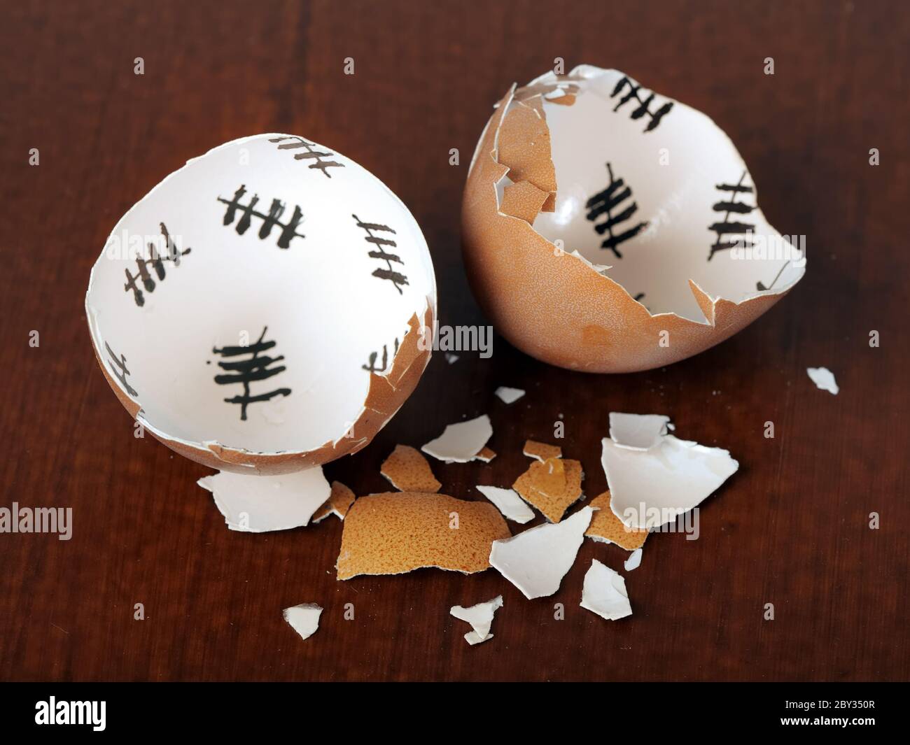 Broken egg shell Stock Photo - Alamy