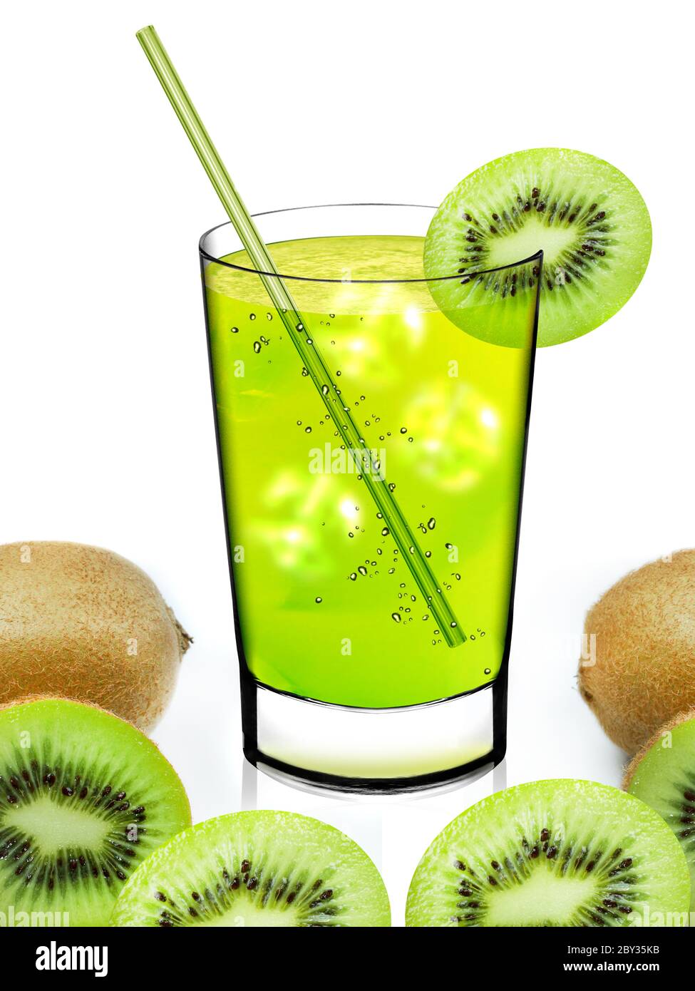Kiwi fruit juice splash hi-res stock photography and images - Alamy