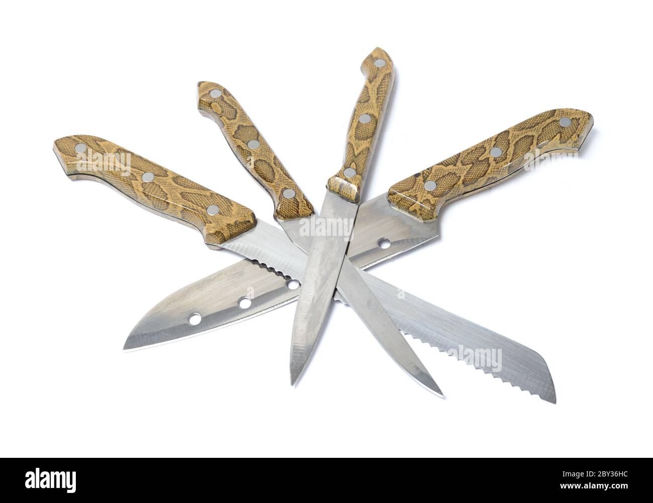 Set of kitchen knifes Stock Photo - Alamy