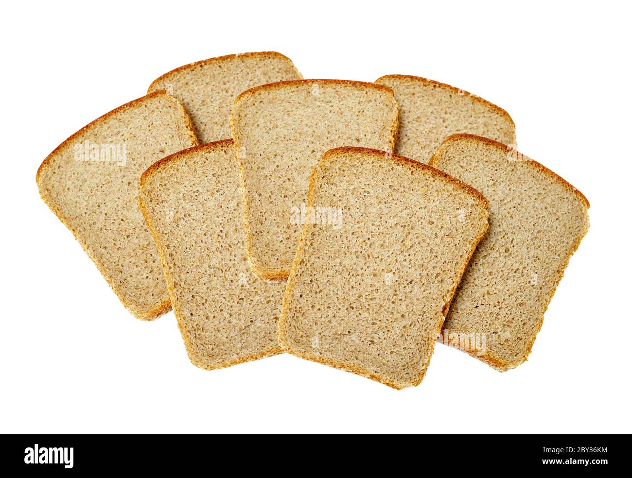 Slices of bread isolated Stock Photo - Alamy