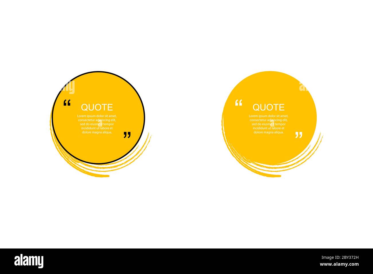 Quote box frame, big set. Quote box icon. Texting quote boxes. Blank ...