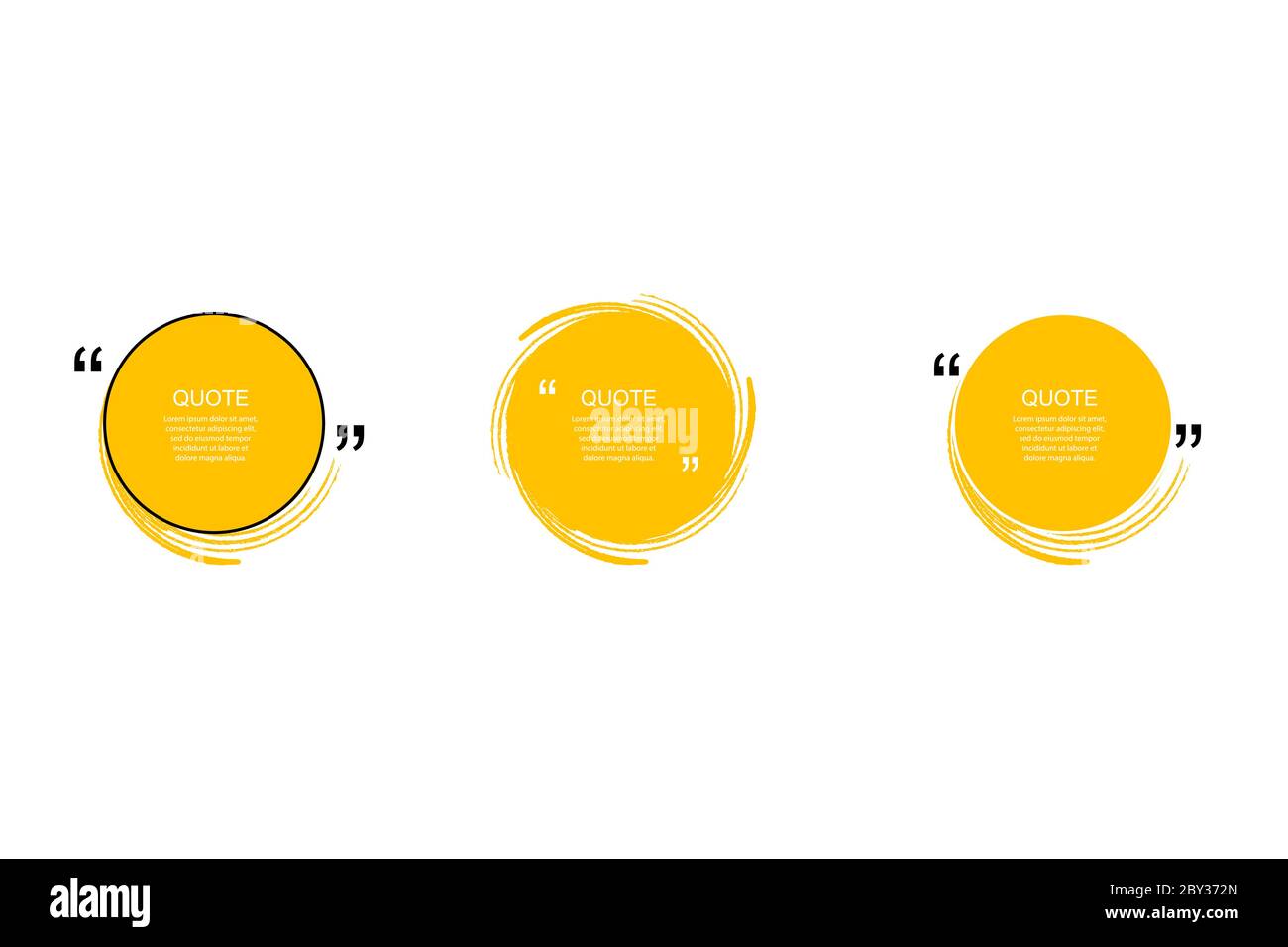 Quote box frame, big set. Quote box icon. Texting quote boxes. Blank ...