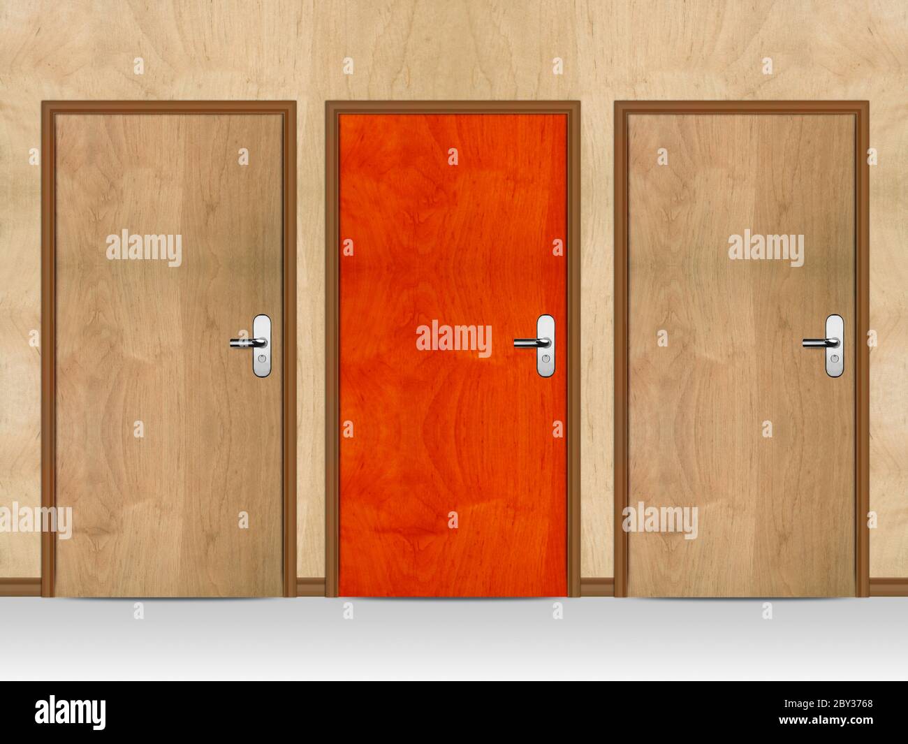 Three green doors hi-res stock photography and images - Alamy