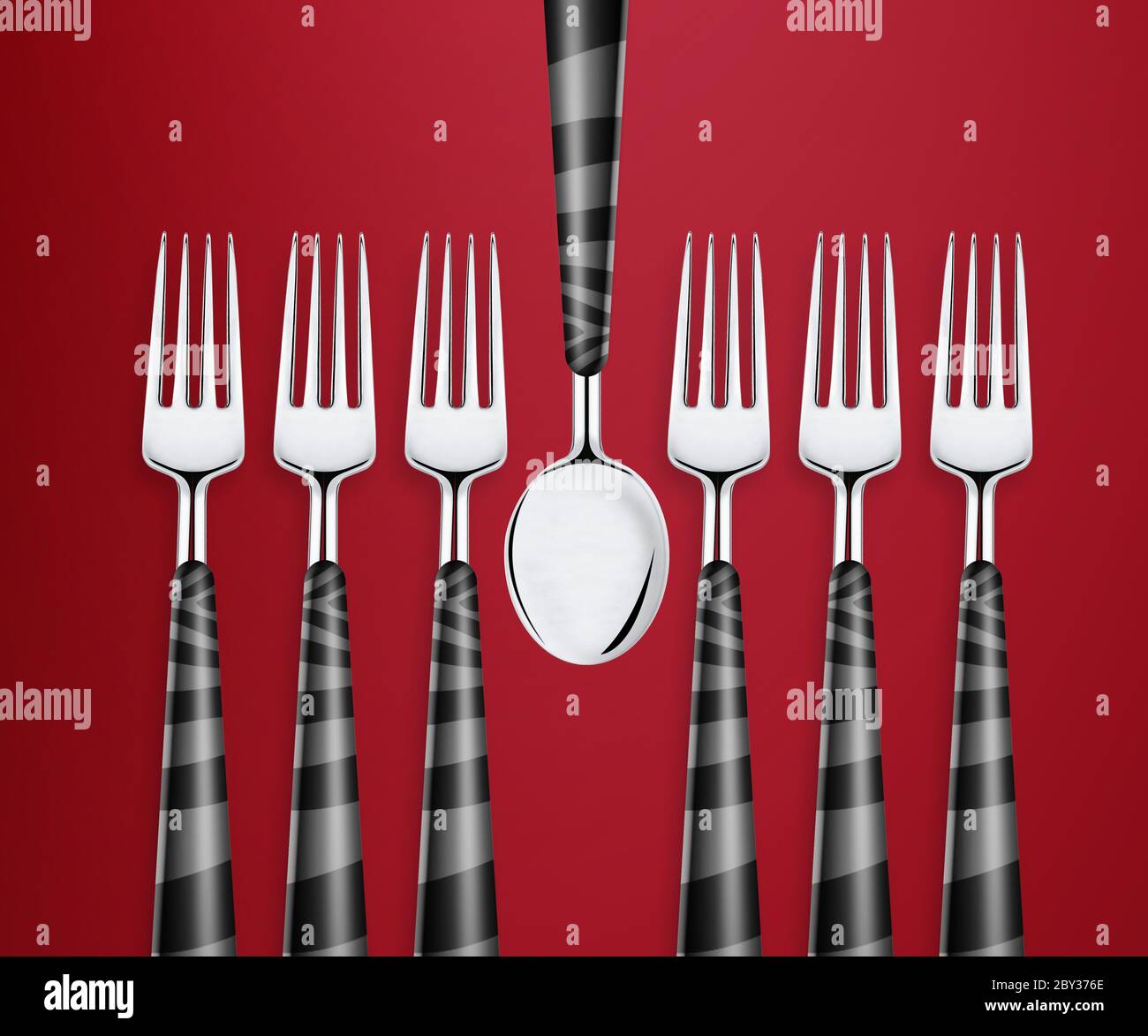 set of forks Stock Photo - Alamy