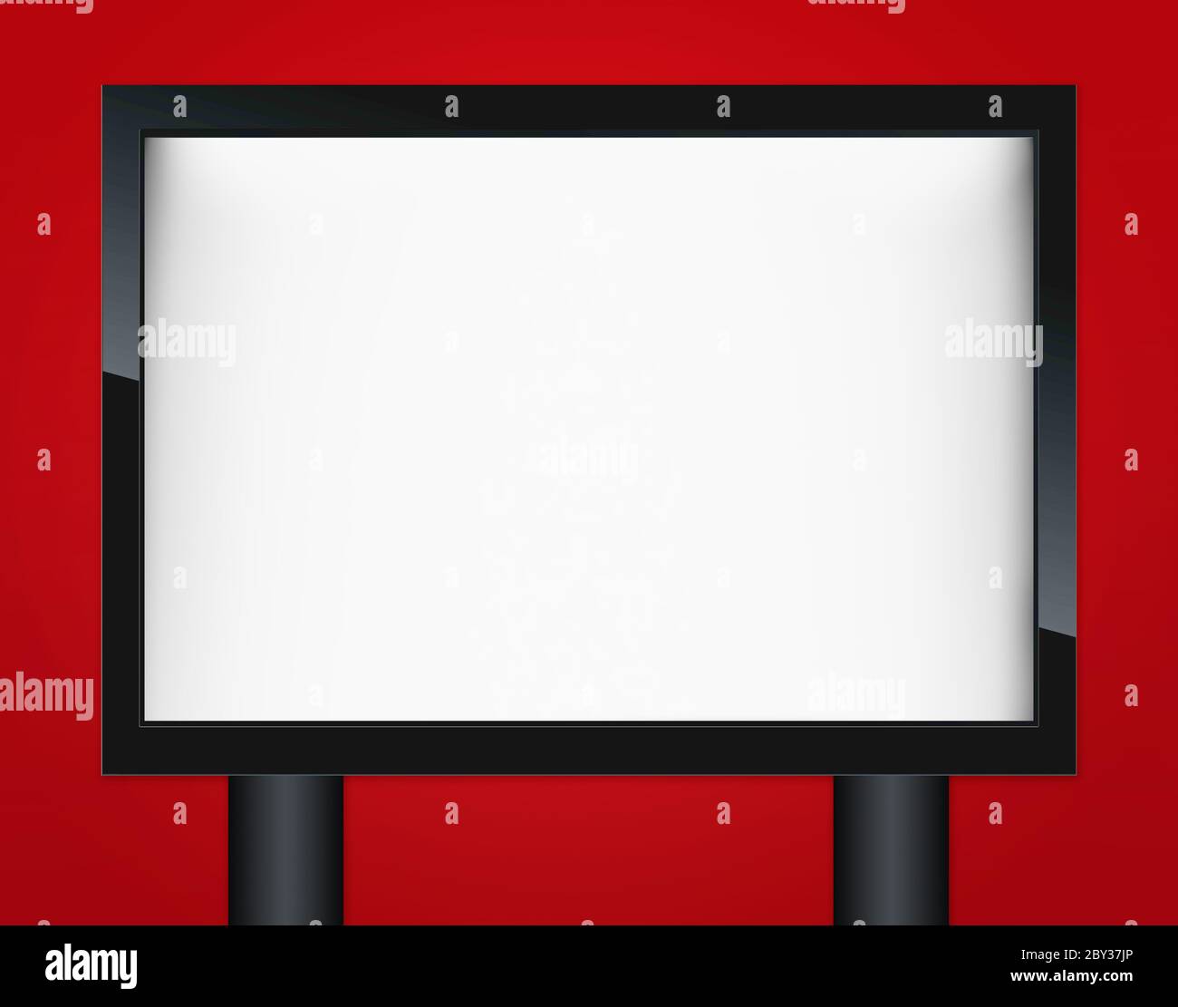 Blank advertising billboard Stock Photo - Alamy