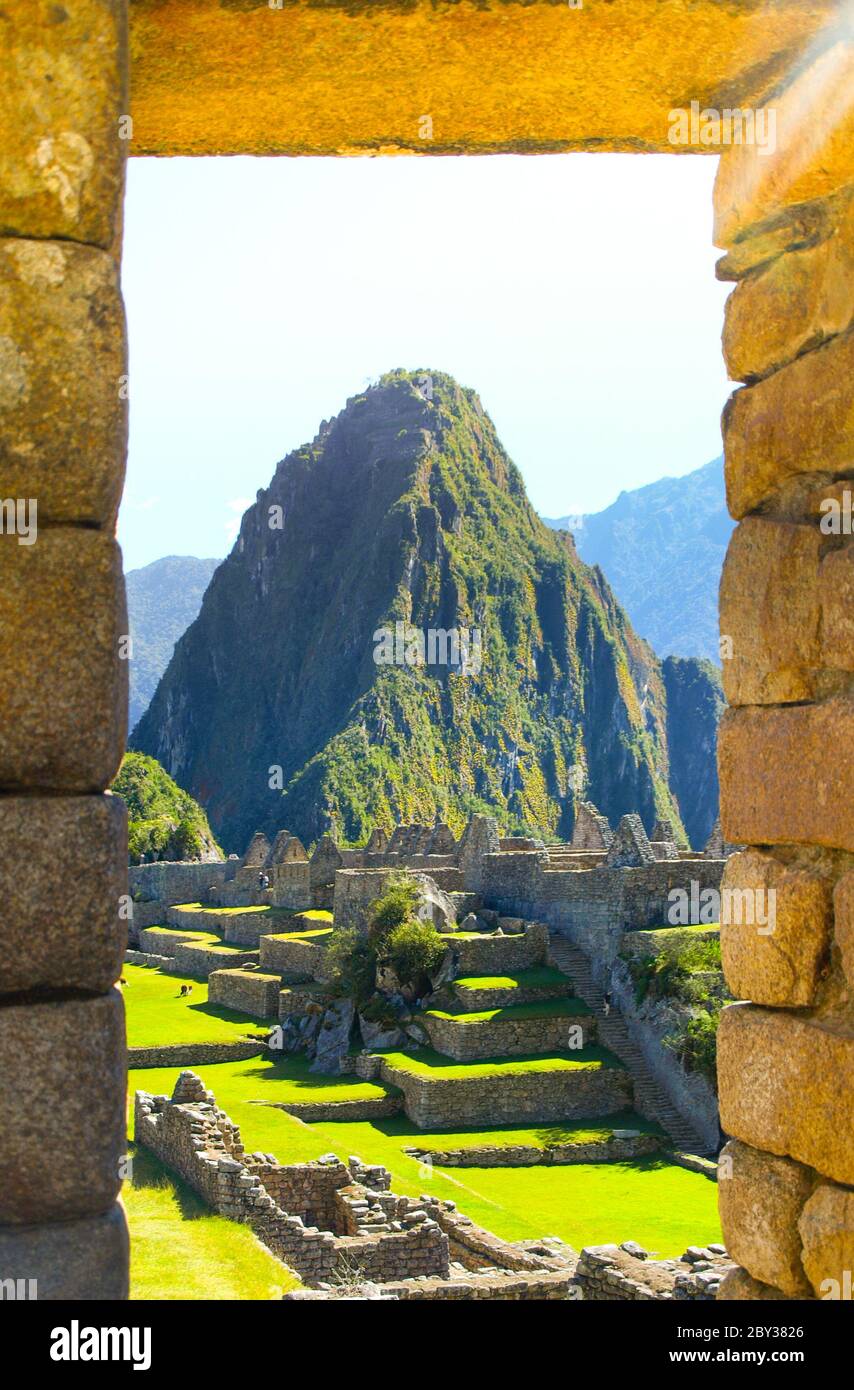 Machu Picchu, Lost City of Incas. Peru Stock Photo - Alamy