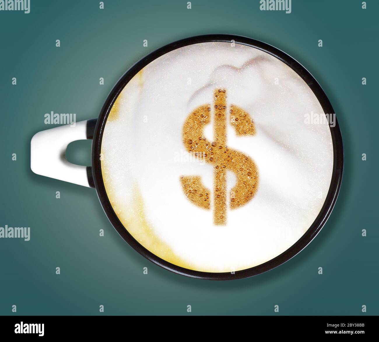 Coffee cup with dollar sign hi-res stock photography and images - Alamy