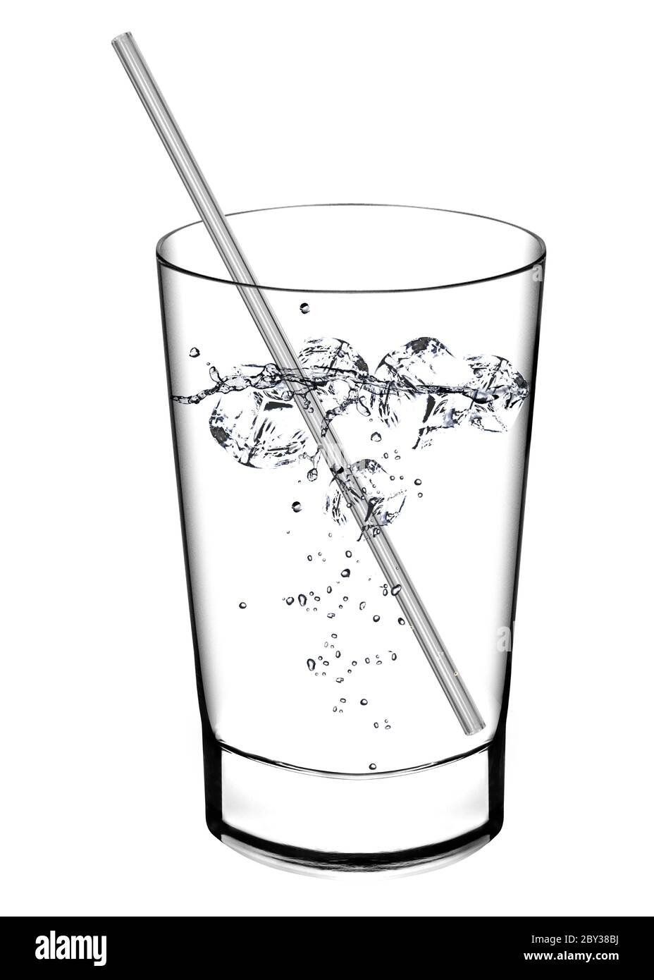 Glass water bubbles clean Cut Out Stock Images & Pictures - Alamy