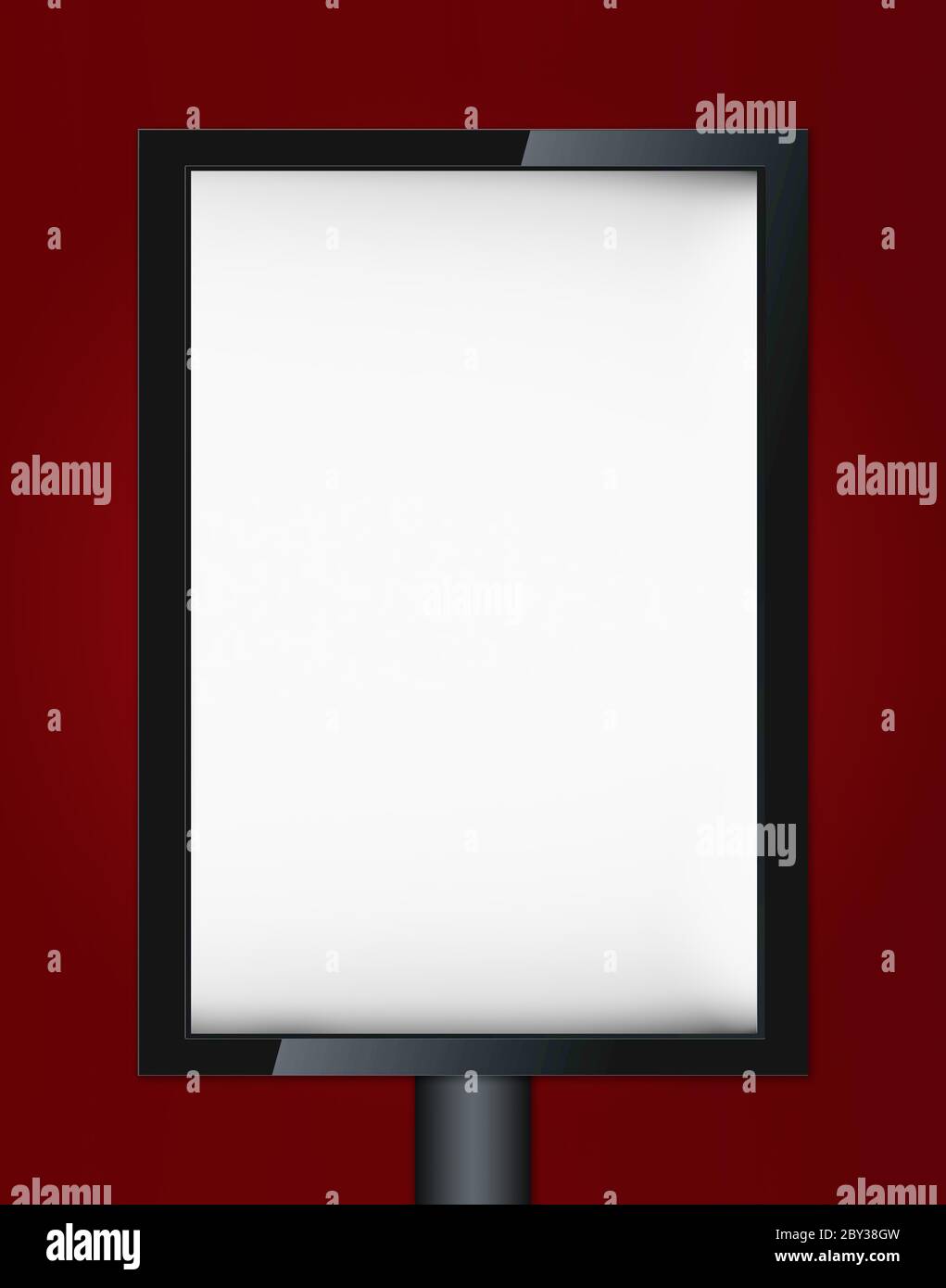 Blank advertising billboard Stock Photo - Alamy