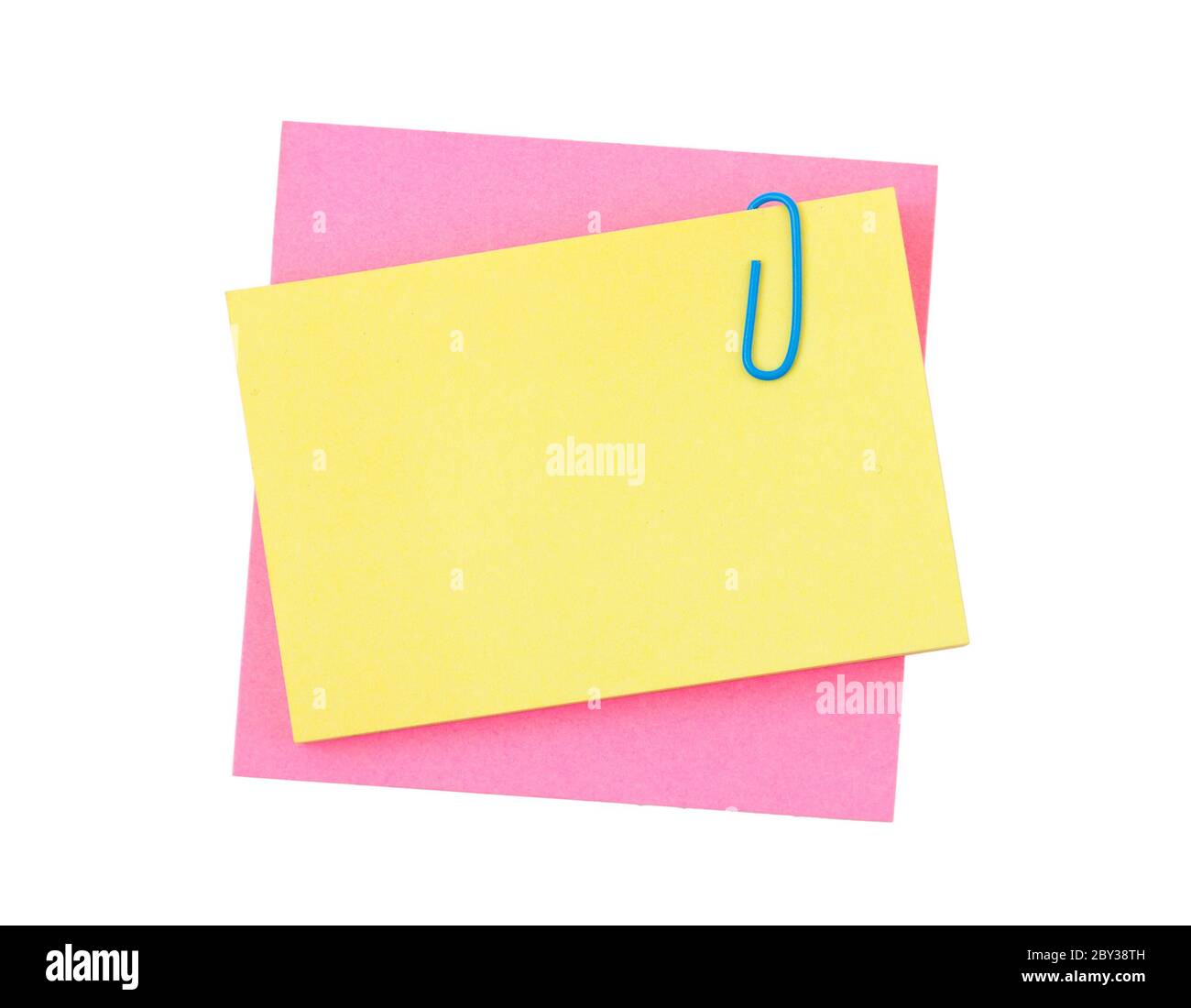 Note paper and clip Stock Photo - Alamy