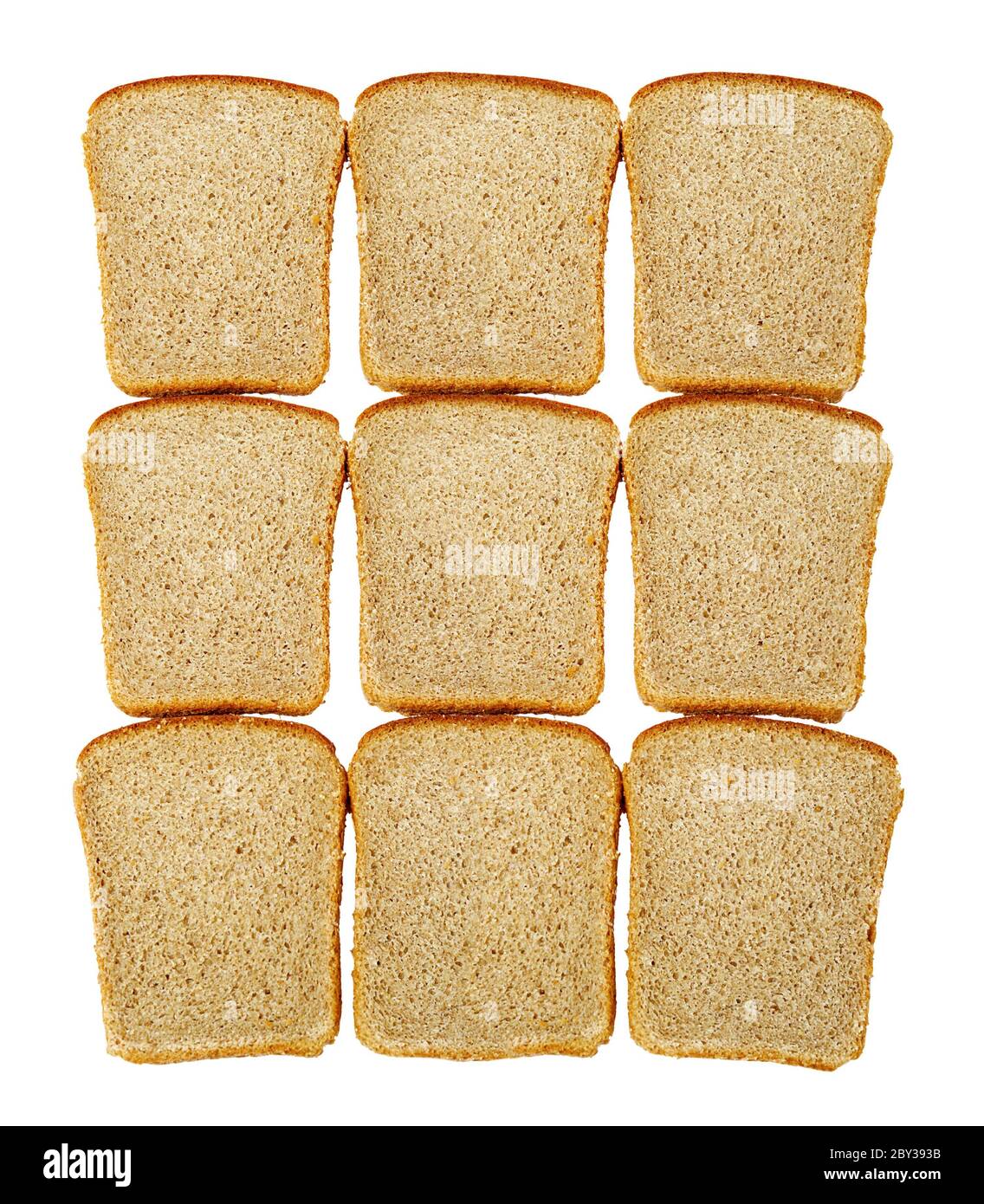 Slices of bread isolated Stock Photo - Alamy
