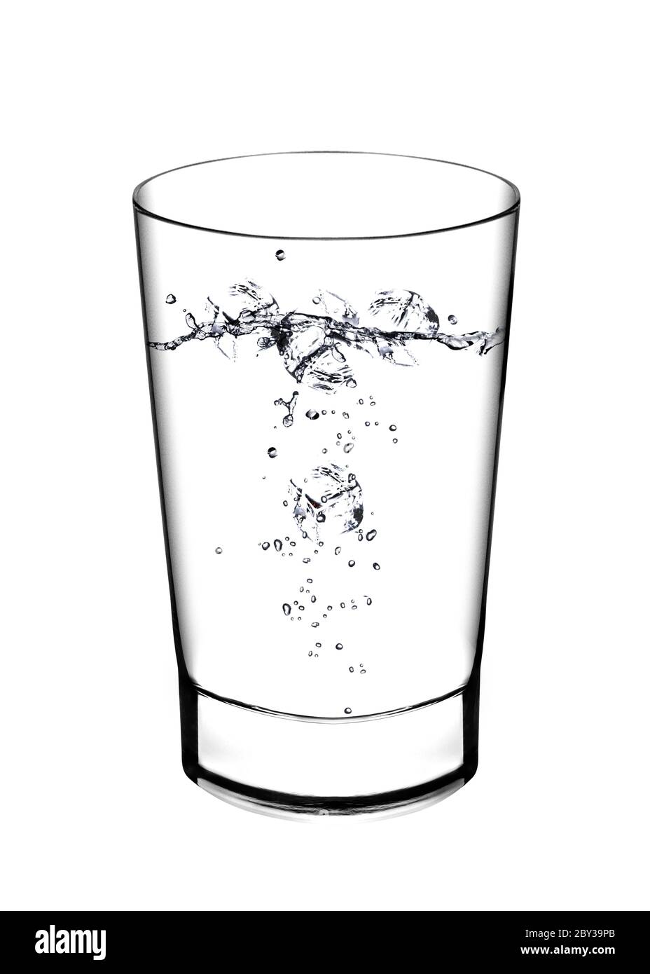Glass water bubbles clean Cut Out Stock Images & Pictures - Alamy