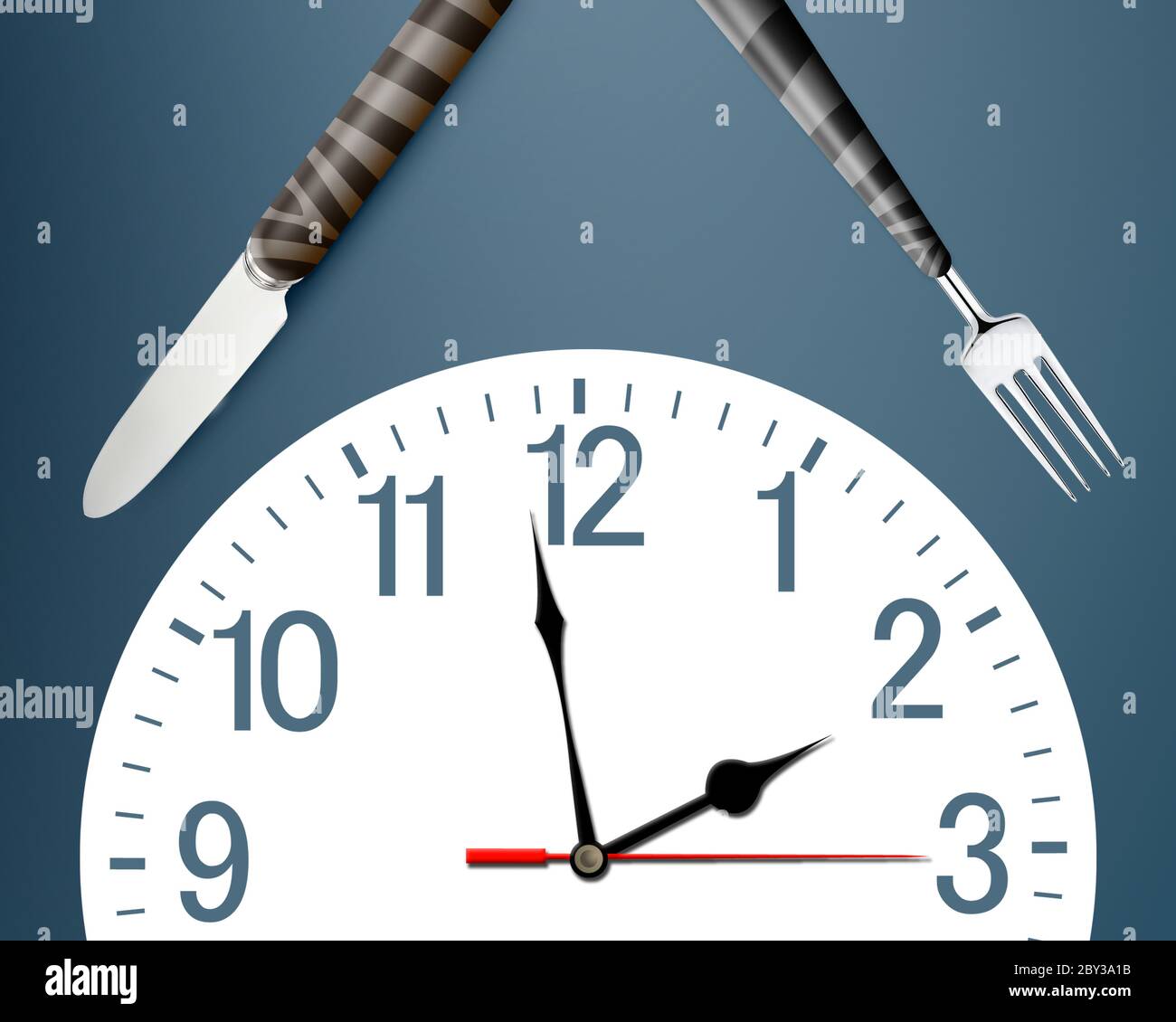 Time eat concept cut hi-res stock photography and images - Alamy
