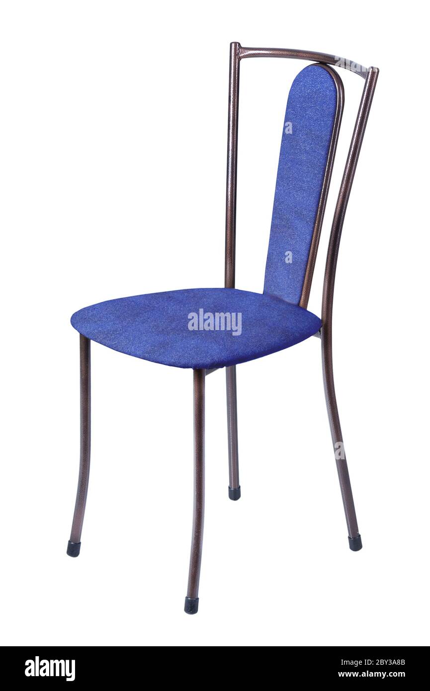 Blue chair isolated Stock Photo - Alamy