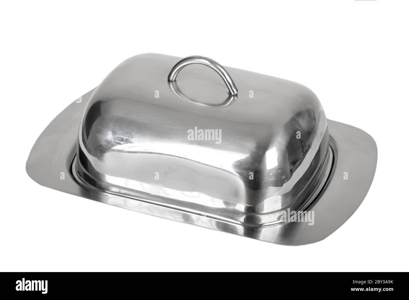 Stainless steel dish Stock Photo - Alamy