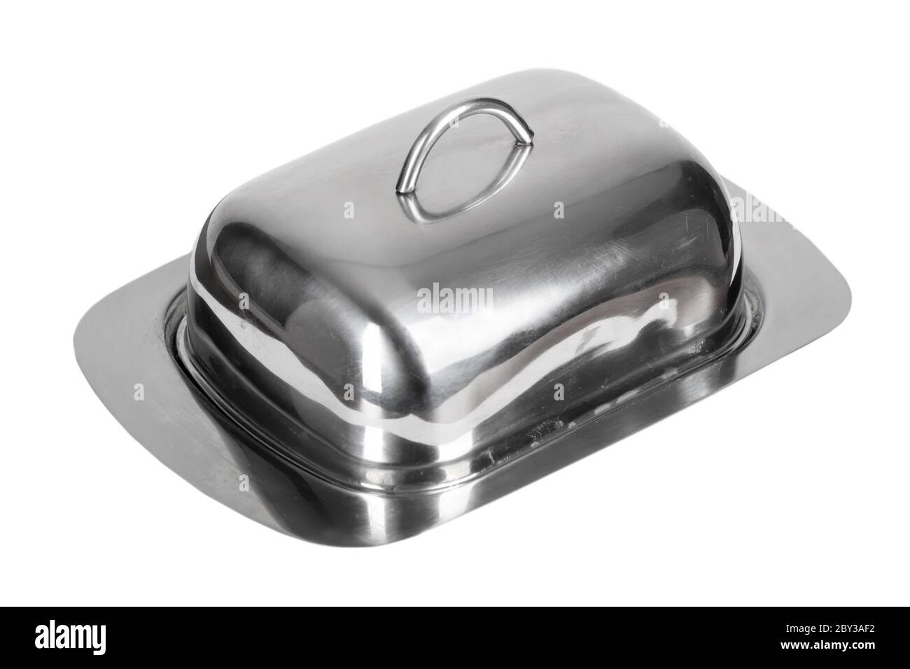 Stainless steel dish Stock Photo - Alamy