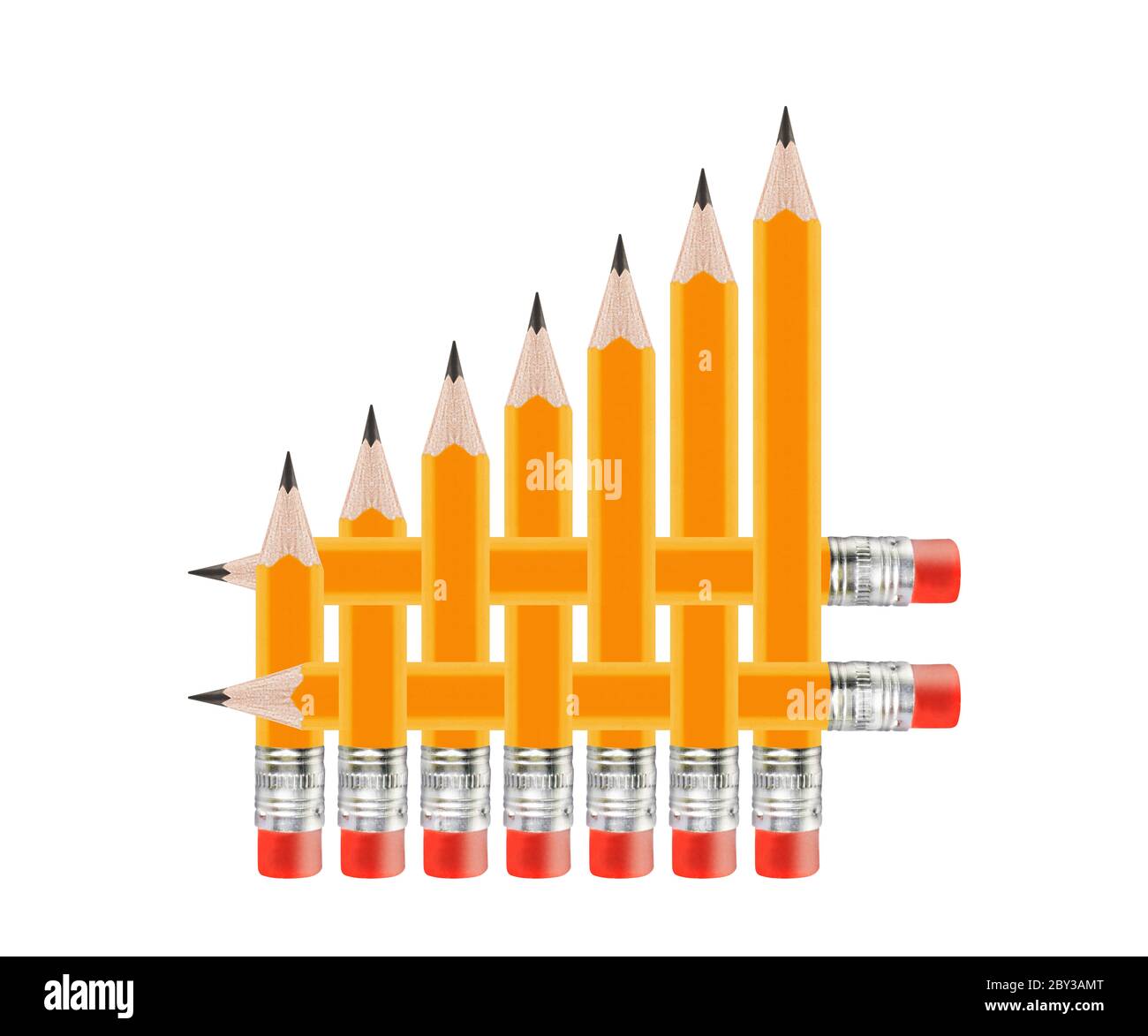 Short pencil long pencil Cut Out Stock Images & Pictures - Alamy