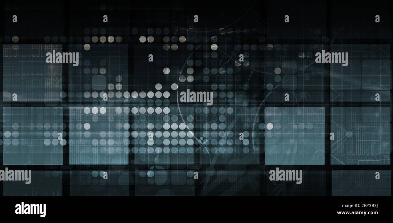 Future Retail Technology Abstract Background Concept Art Stock Photo ...