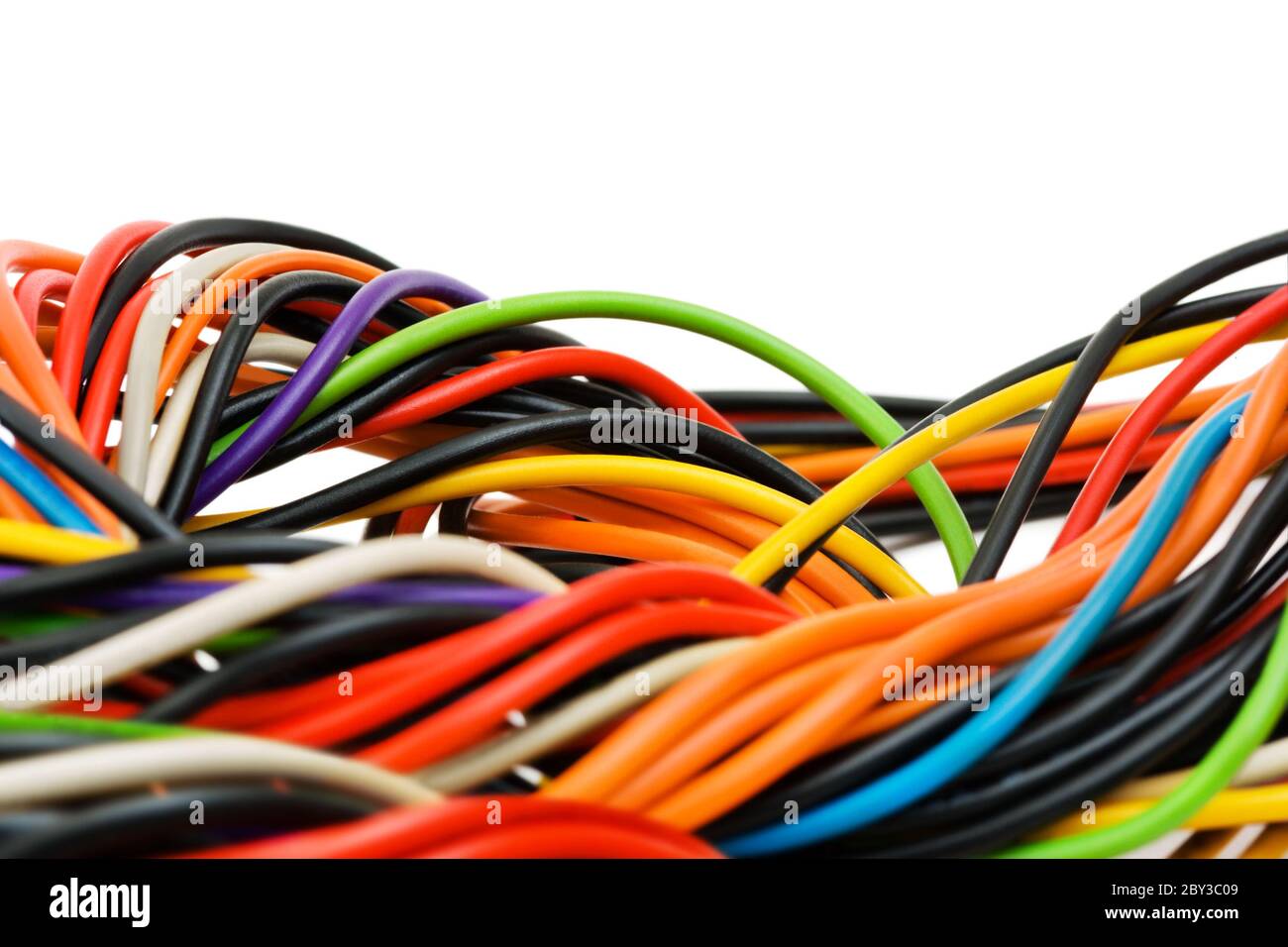 Multicolored cable texture hi-res stock photography and images - Alamy