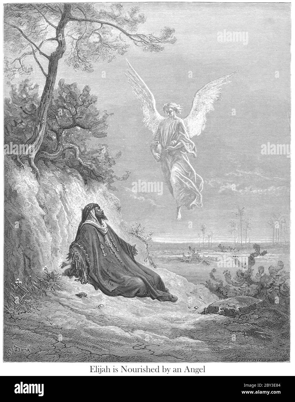 Elijah and the angel 1 kings 19 hi-res stock photography and images - Alamy