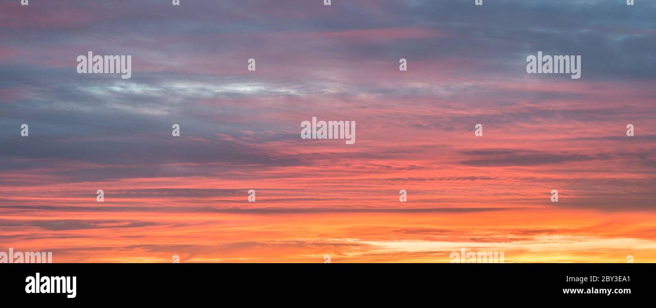 Multi colored textured sky during sunset. Suitable as background or ...