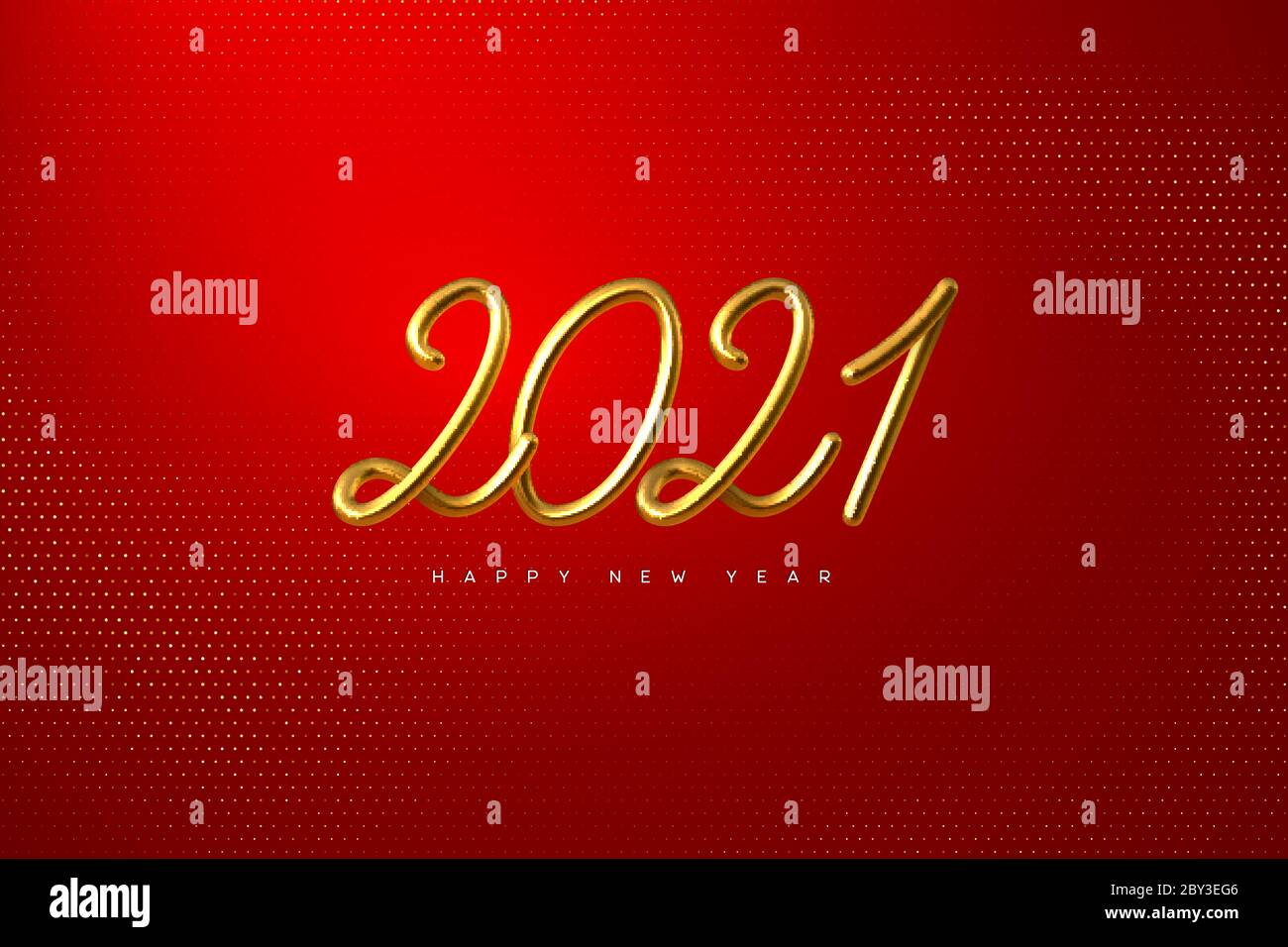New year 2021 3d Stock Vector Images - Alamy