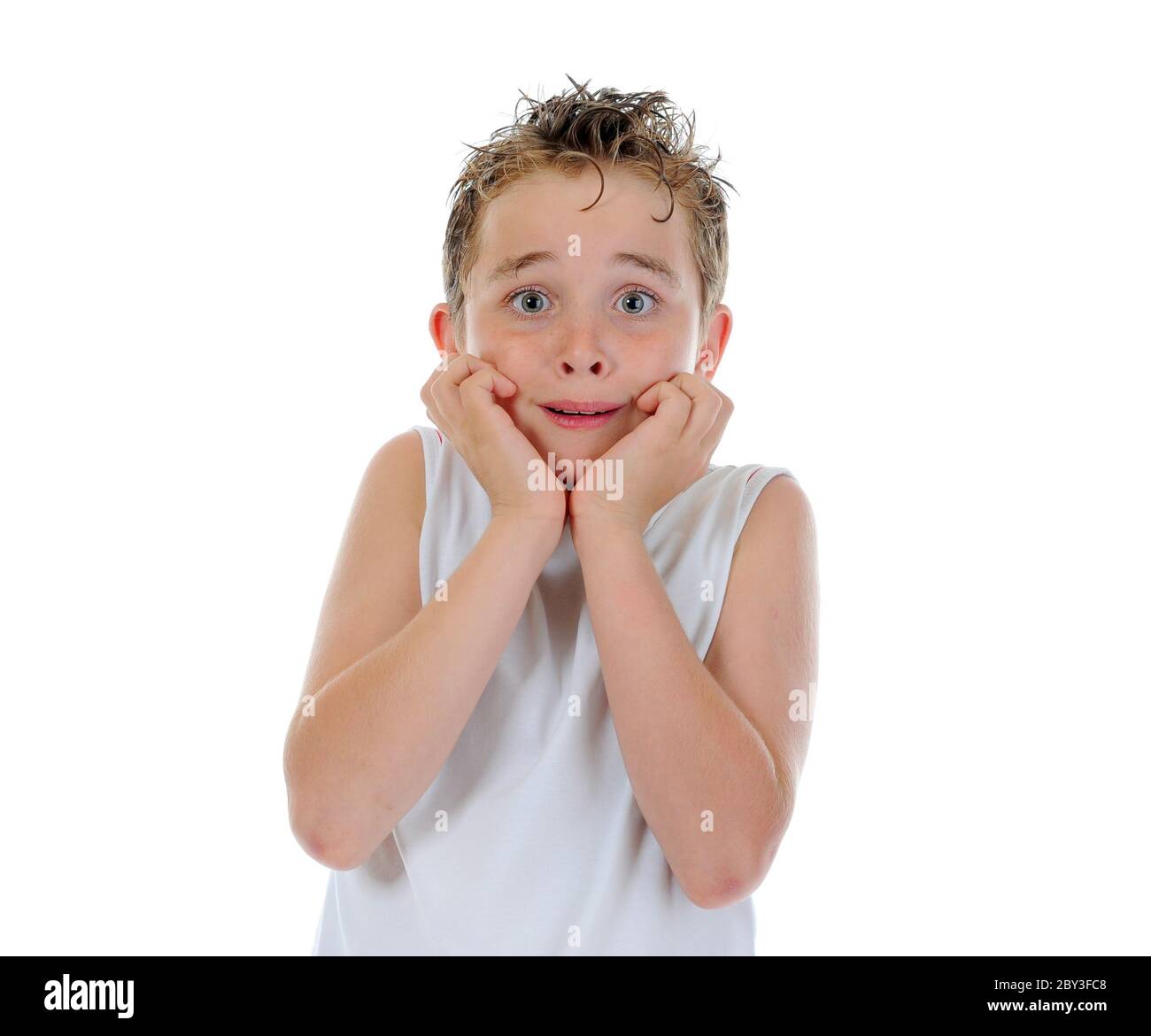 Angry little boy Stock Photo - Alamy