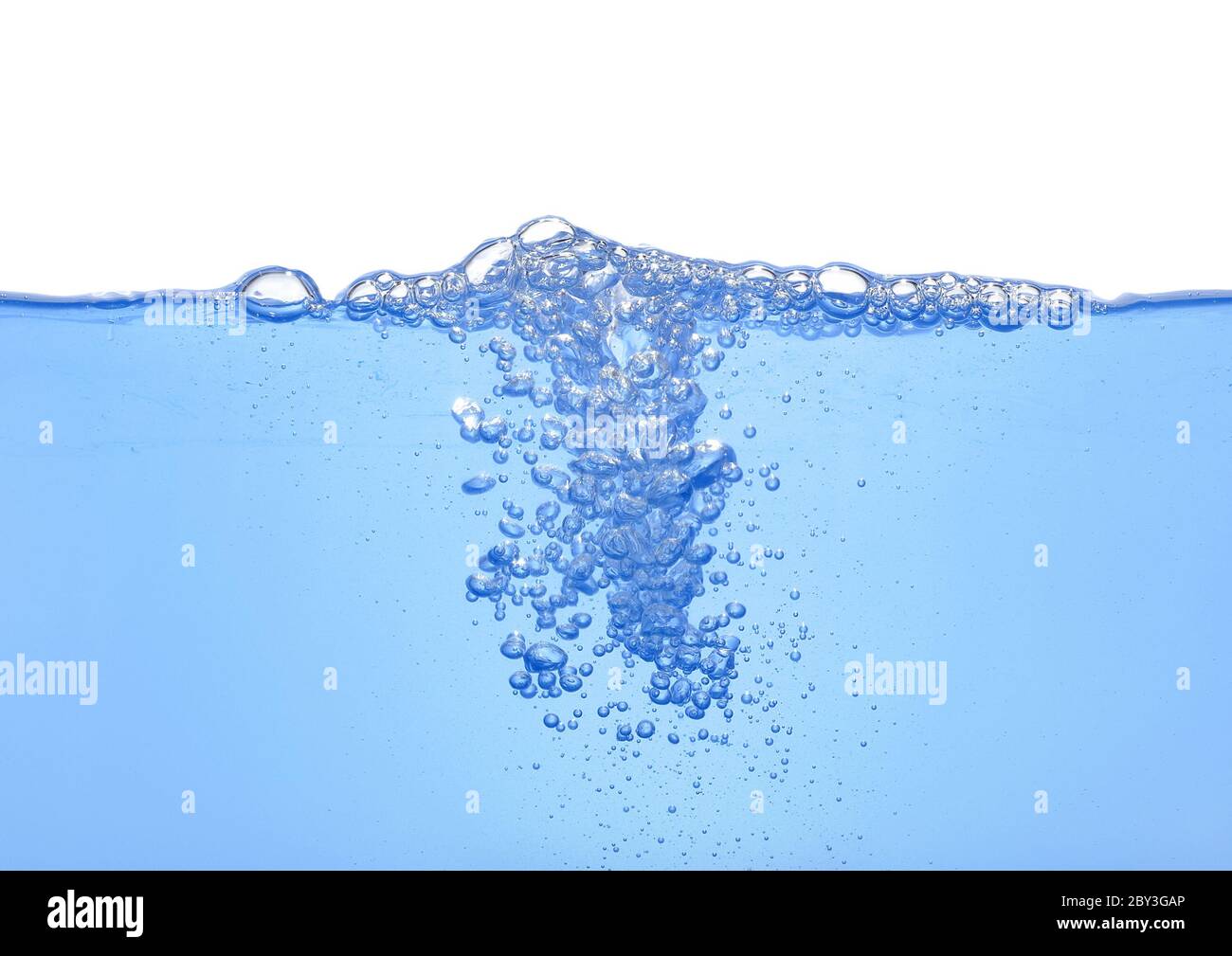 Water level with bubbles isolated on white Stock Photo - Alamy