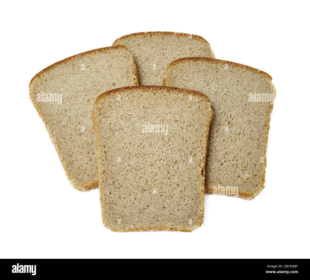 Slices of bread isolated Stock Photo - Alamy