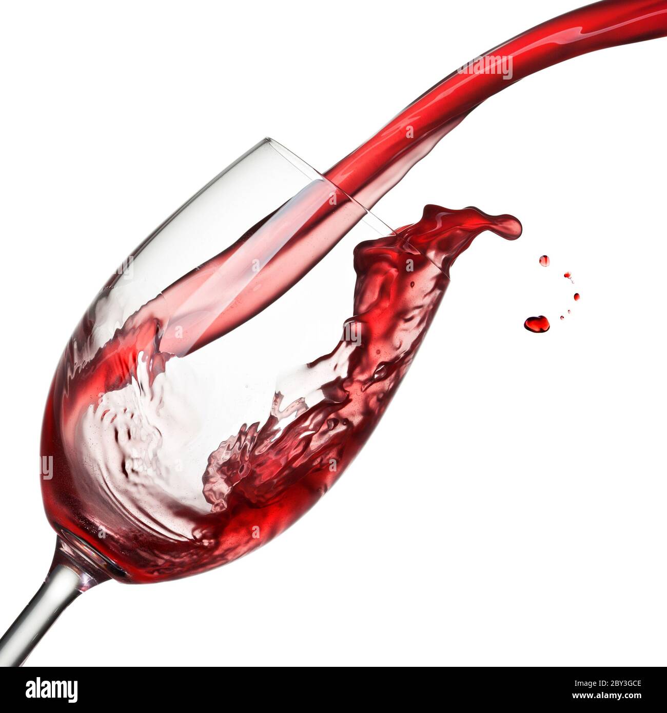 Splash of wine isolated on white Stock Photo - Alamy