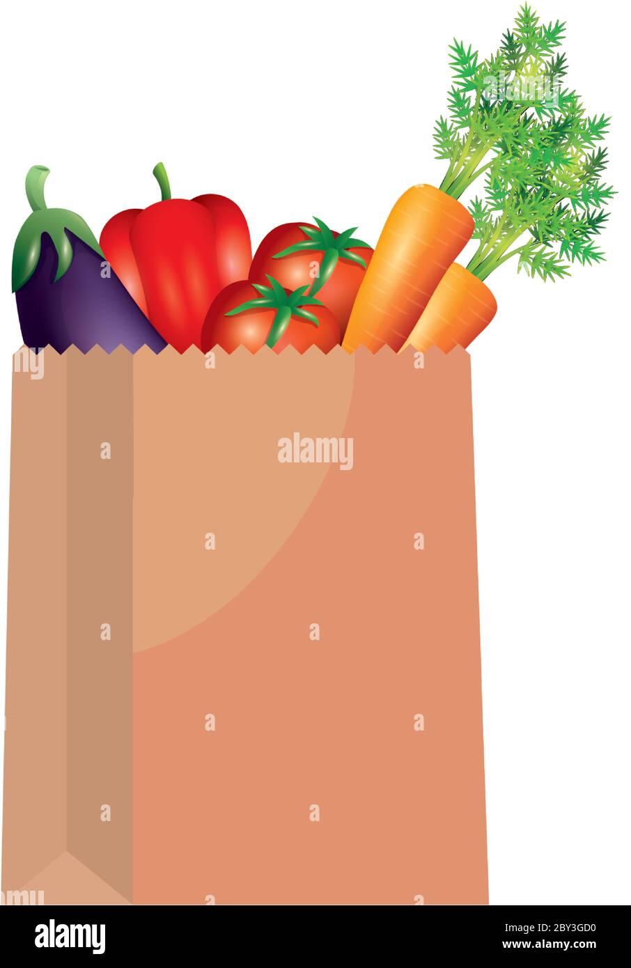 Vegetables inside bag vector design Stock Vector Image & Art - Alamy