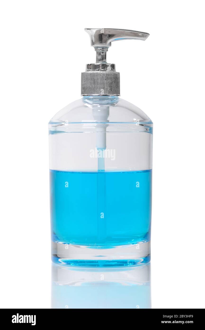 Bottle with liquid soap Stock Photo - Alamy